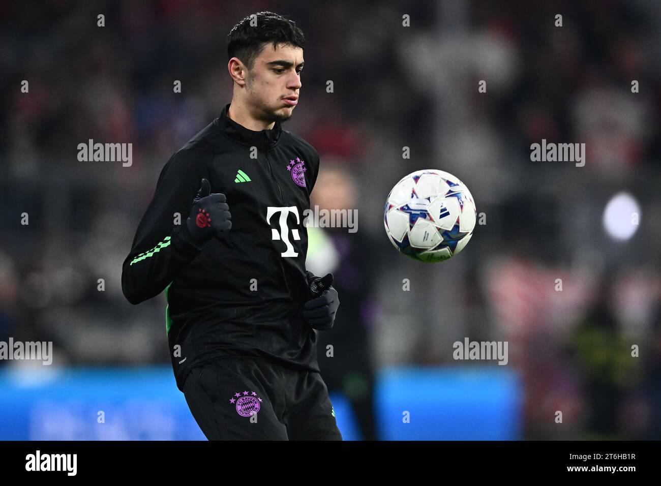 MUNICH, GERMANY - NOVEMBER 8: Aleksandar Pavlovic of Bayern Munich ...