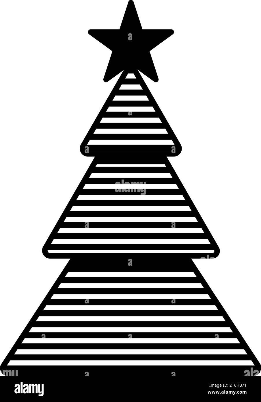 Graphic Christmas tree icon symbol. Vector illustration Stock Vector ...