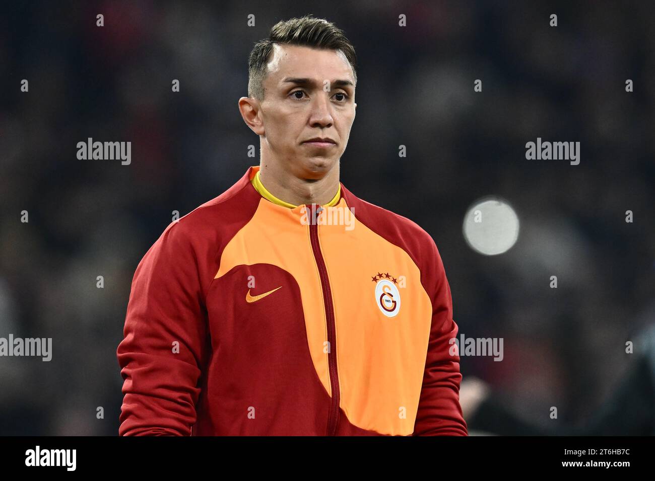 MUNICH, GERMANY - NOVEMBER 8: Fernando Muslera of Galatasaray looks on ...