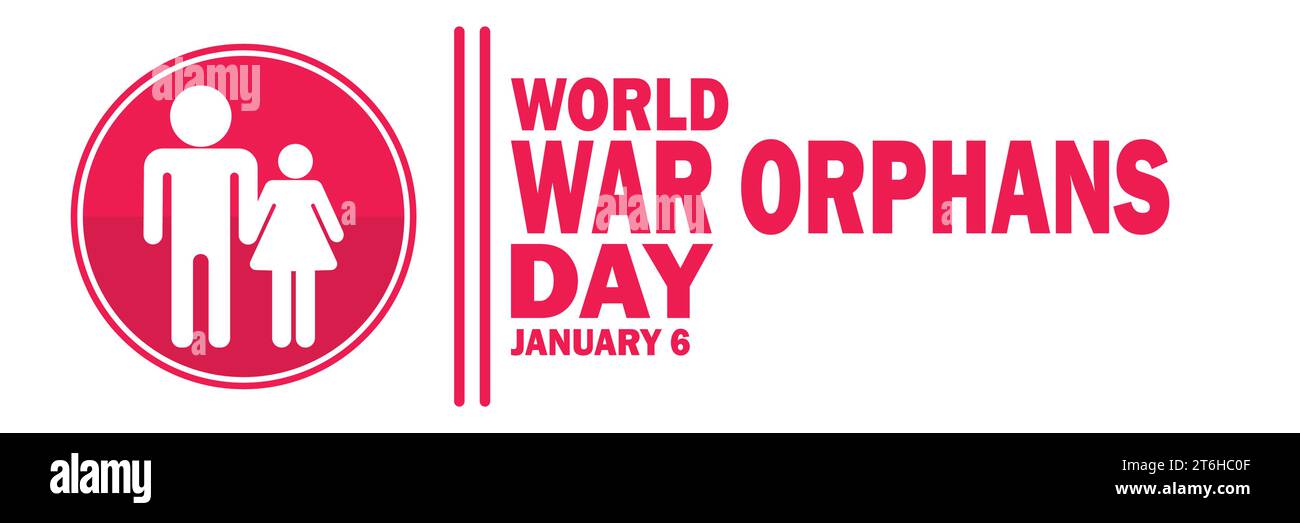 World War Orphans Day Vector illustration. January 6. Holiday concept ...