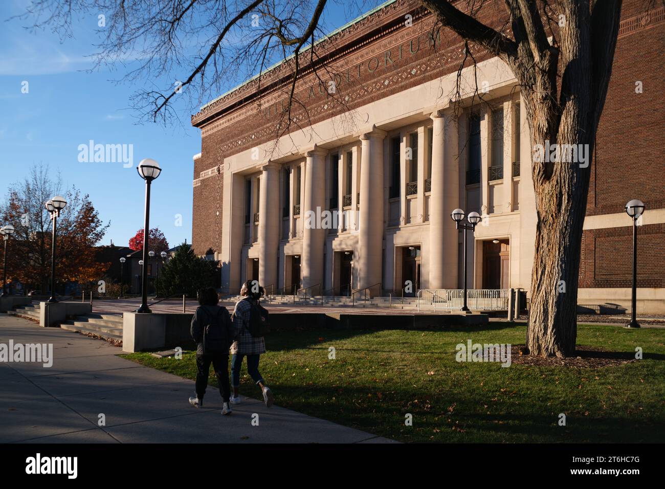 Hill Auditorium on the campus of the University of Michigan, Ann Arbor ...