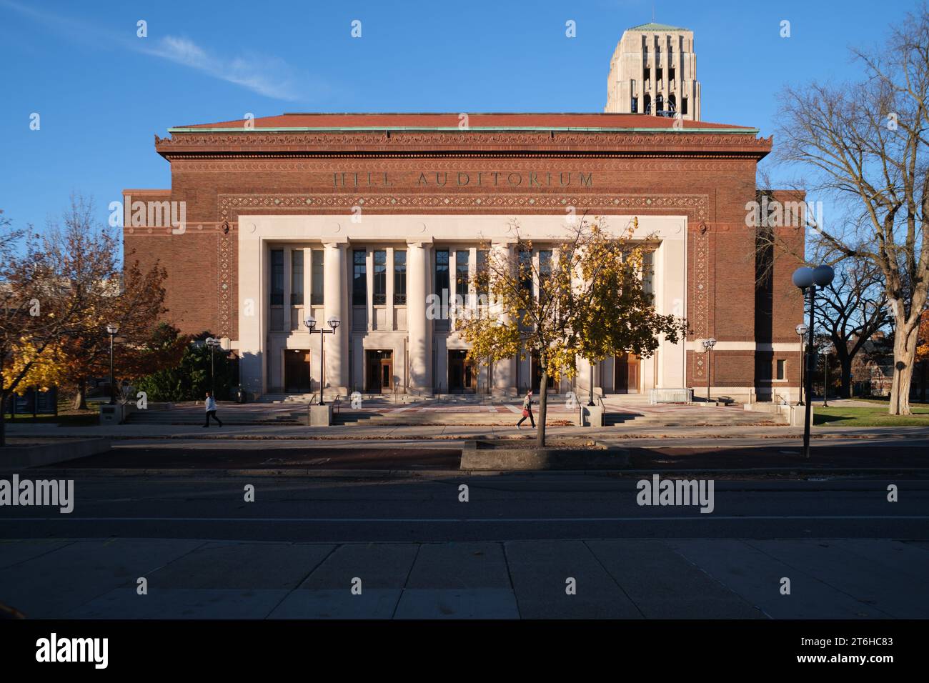 Hill Auditorium on the campus of the University of Michigan, Ann Arbor ...