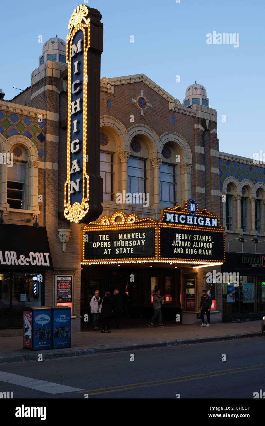 Michigan theater marquee hi-res stock photography and images - Alamy