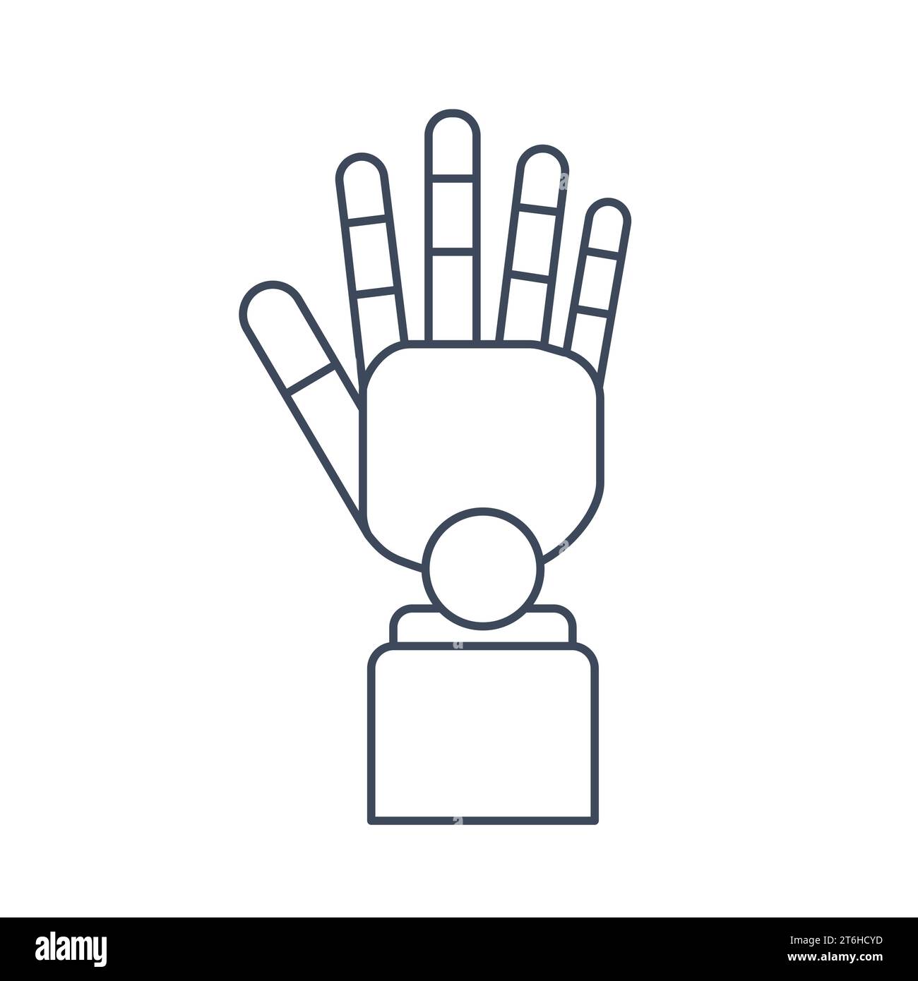 robot hand outline icon- vector illustration Stock Vector Image & Art - Alamy
