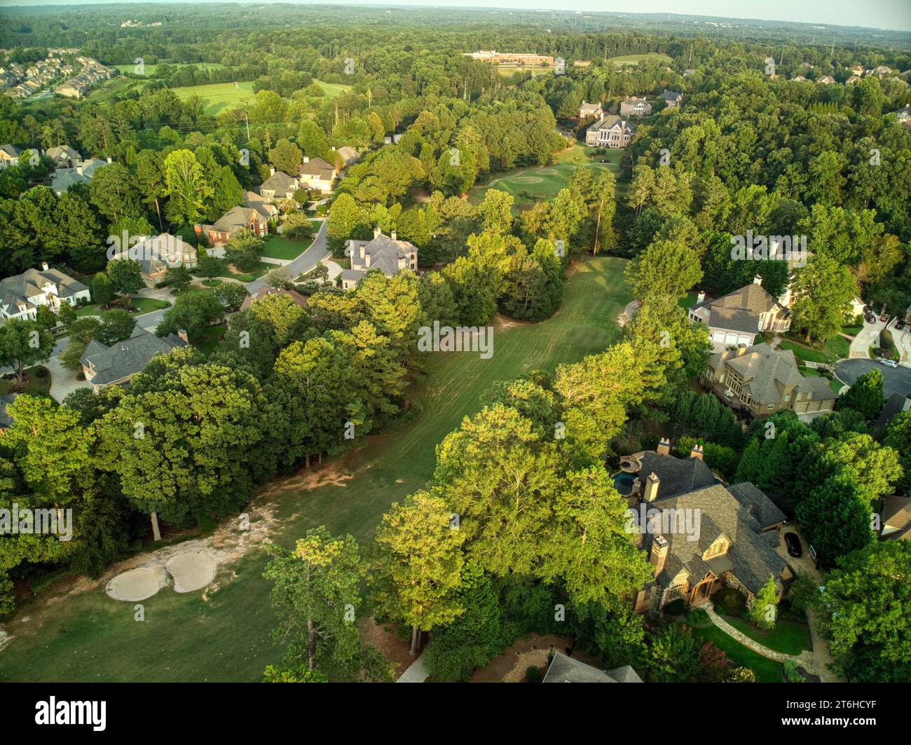 Aerial suburbs atlanta hi-res stock photography and images - Alamy
