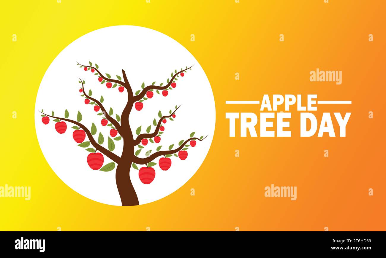 Tree orchard illustration Stock Vector Images - Alamy