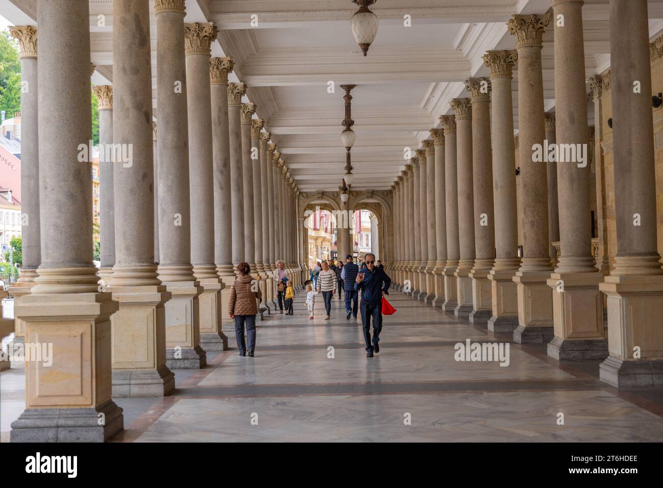 Karlovy Vary-Carlsbad, Czech Republic - August 7, 2023: Mill Colonnade ...