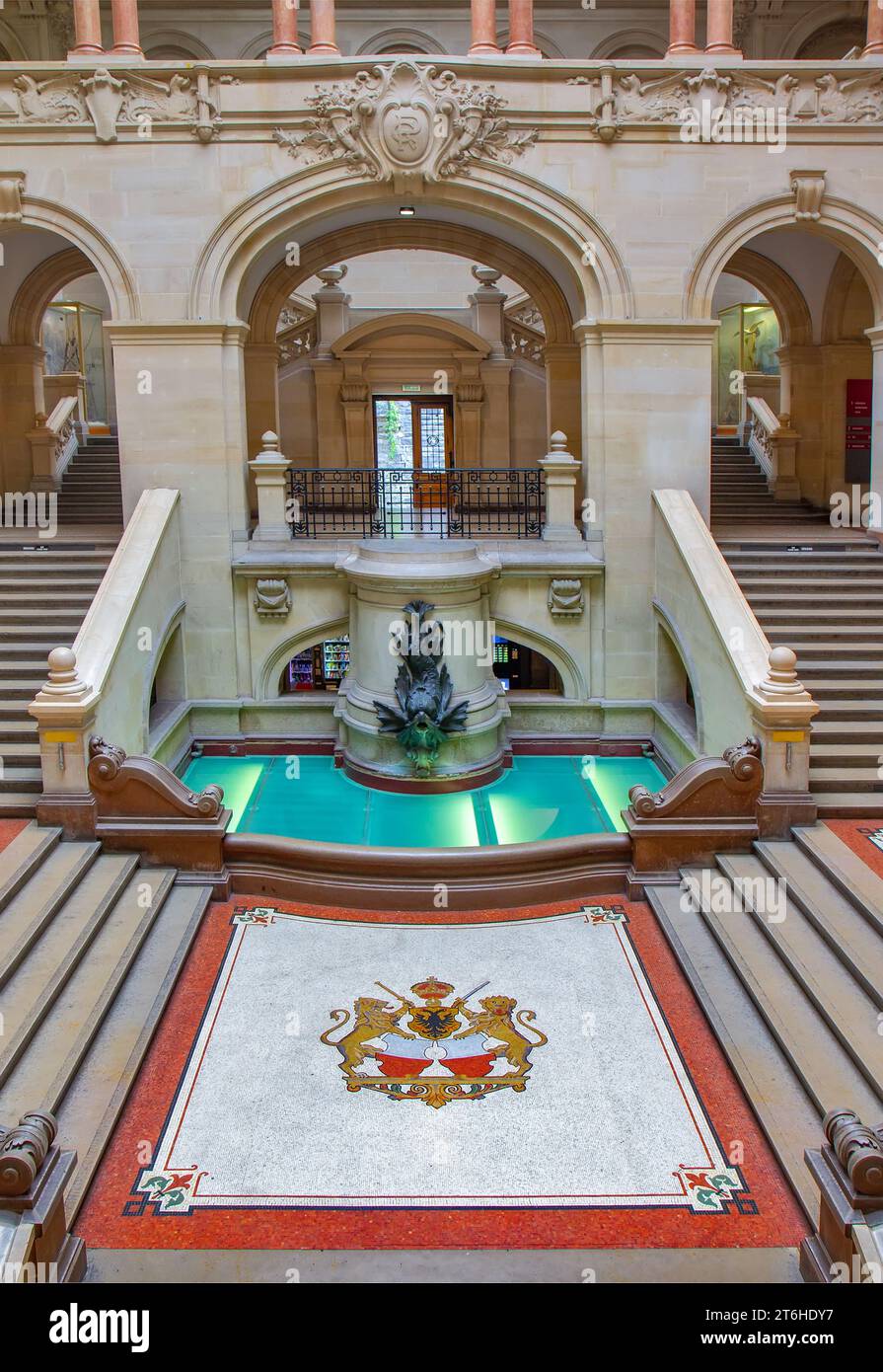 Museum of geology, library and university in Lausanne, Swiaa, located ...