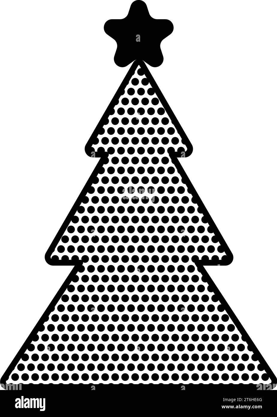 Graphic Christmas tree icon symbol. Vector illustration Stock Vector ...