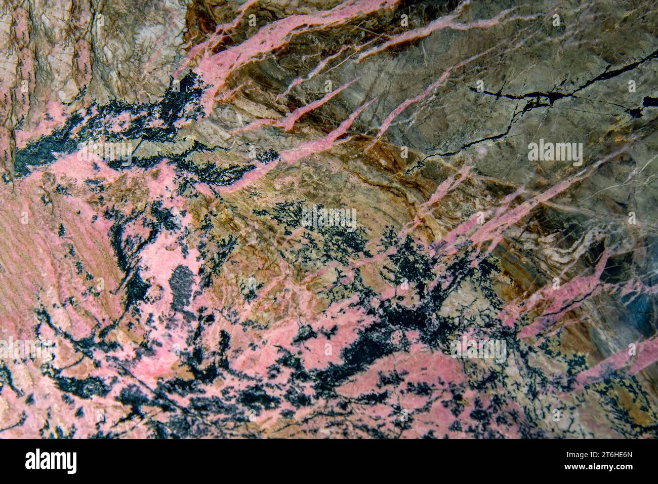 Macro detail of the folded schist metamorphic rock Stock Photo - Alamy