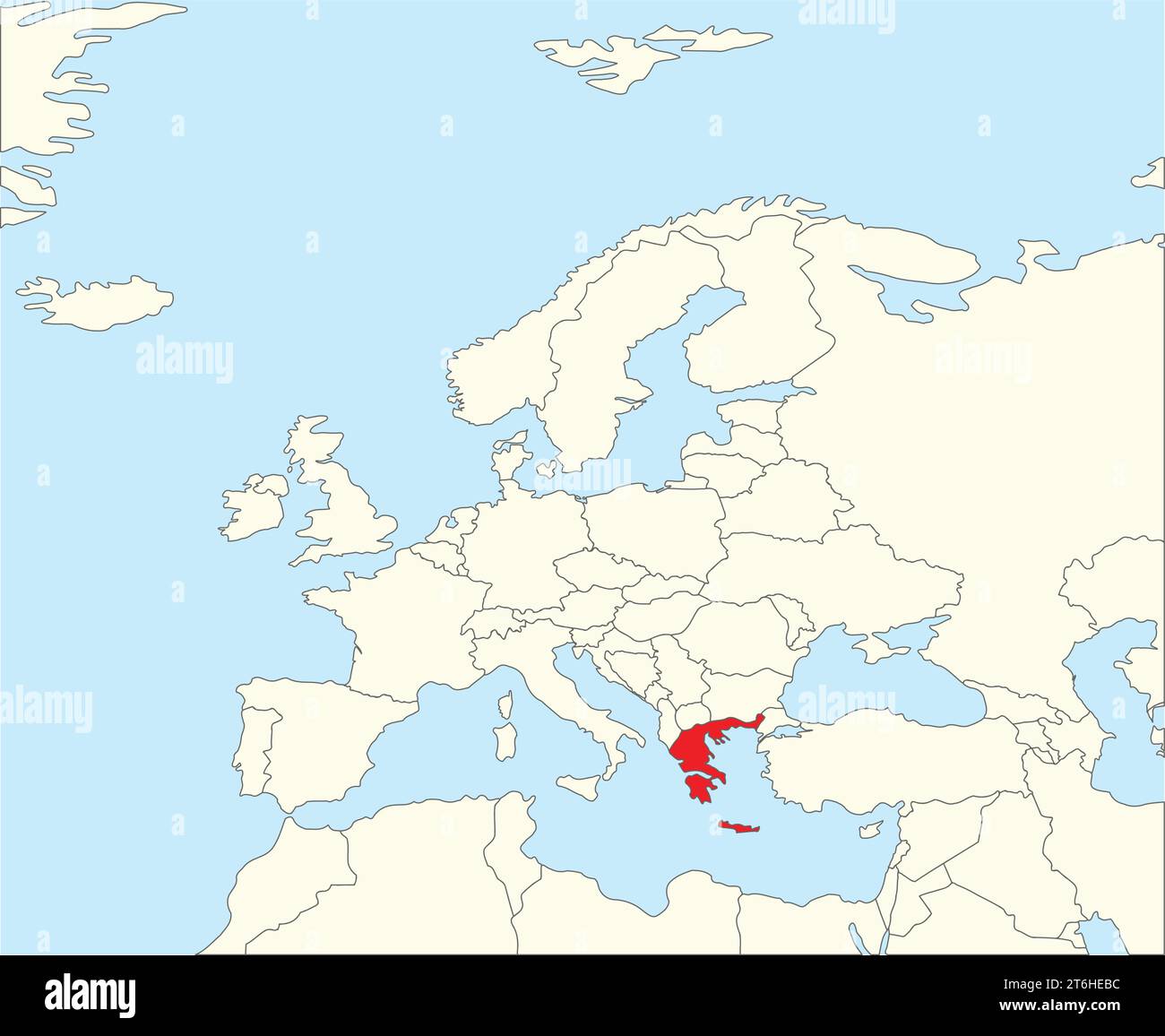 Location map of the HELLENIC REPUBLIC OF GREECE, EUROPE Stock Vector ...