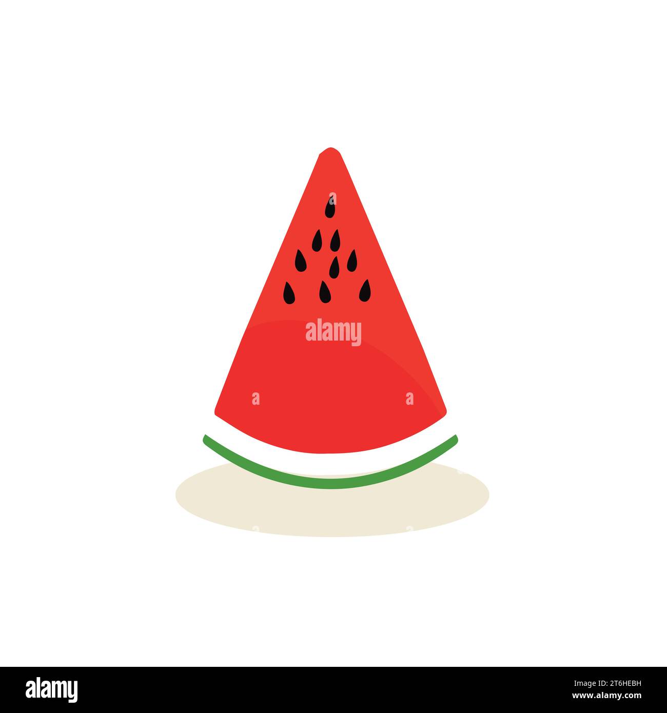 Whole watermelon slice cut out Stock Vector Images - Alamy