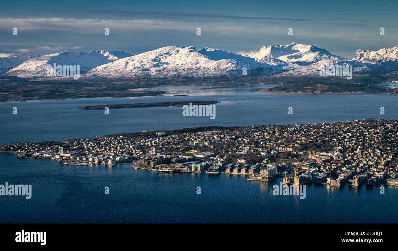 The mountains around Tromso in Arctic Norway Stock Photo - Alamy