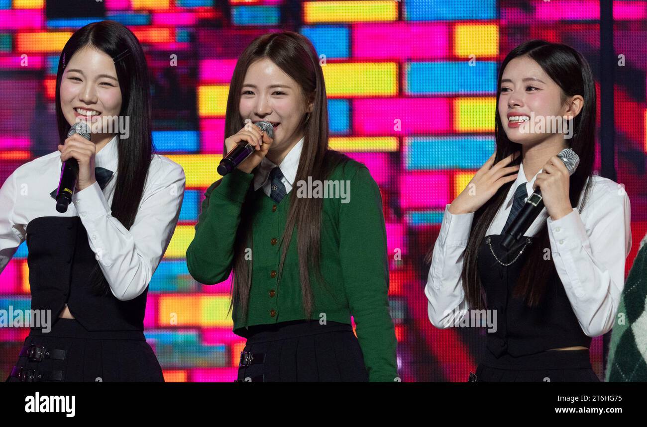 Goyang, South Korea. 8th Nov, 2023. Japanese Mako, Mayuka, Maya, Riku, Rio, Nina, Ayaka, Rima ...