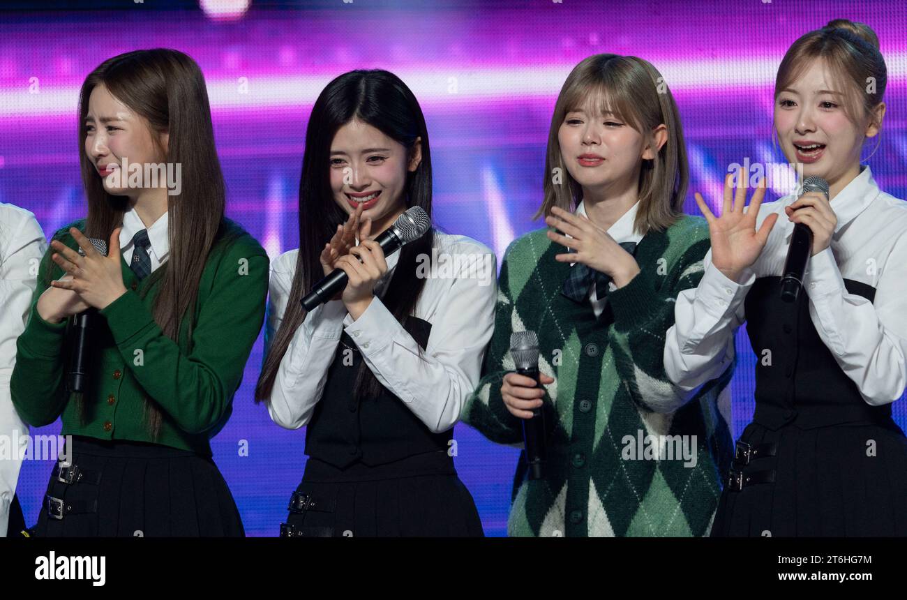 Goyang, South Korea. 8th Nov, 2023. Japanese Mako, Mayuka, Maya, Riku, Rio, Nina, Ayaka, Rima ...