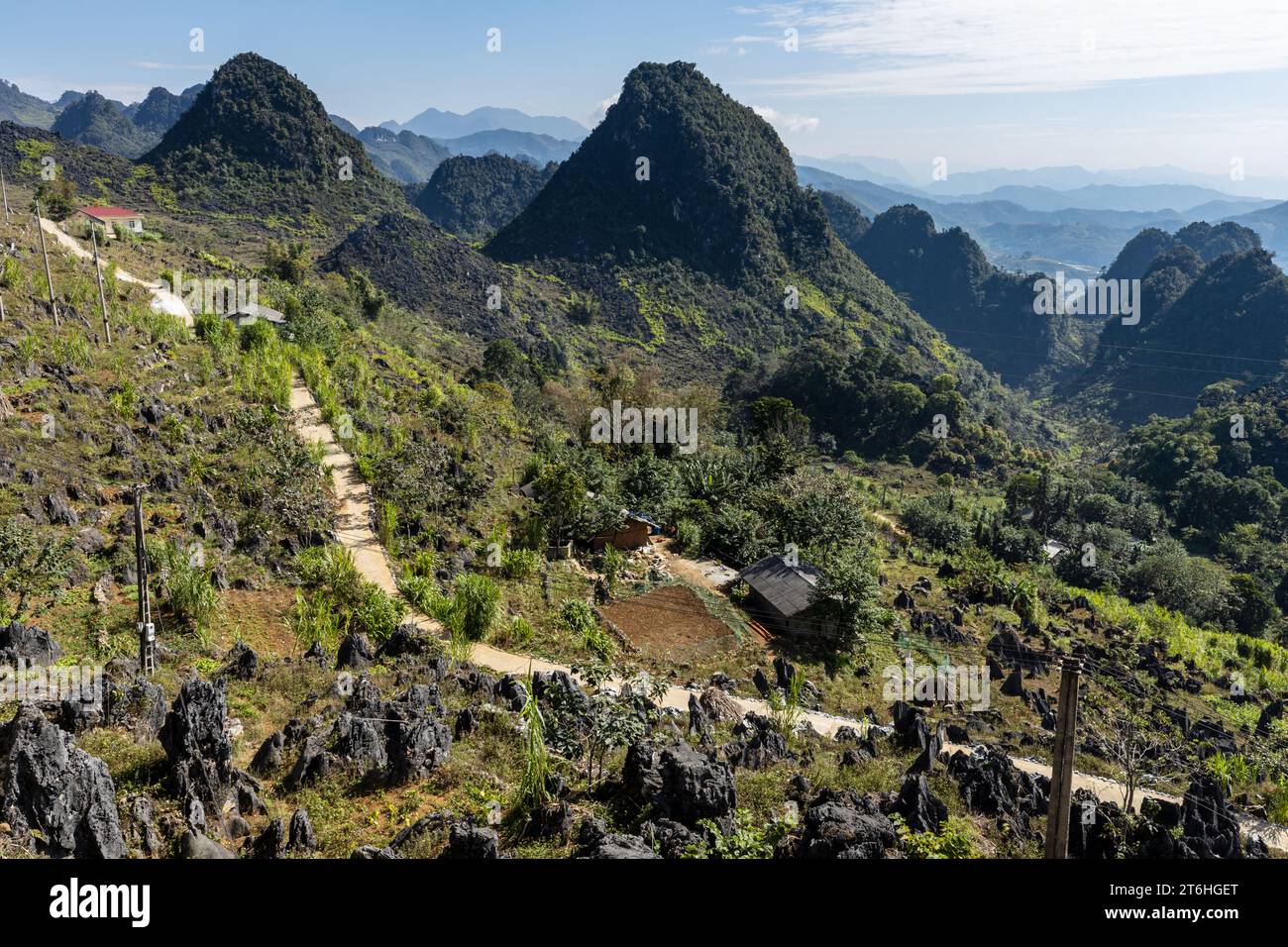 The Landscape of the Ha Giang Loop in Vietnam Stock Photo - Alamy