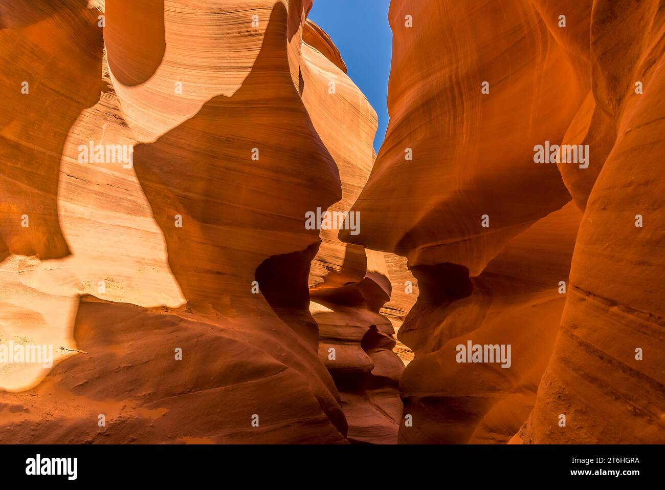 Interlocking spurs at the bottow of the the slot canyon in lower ...