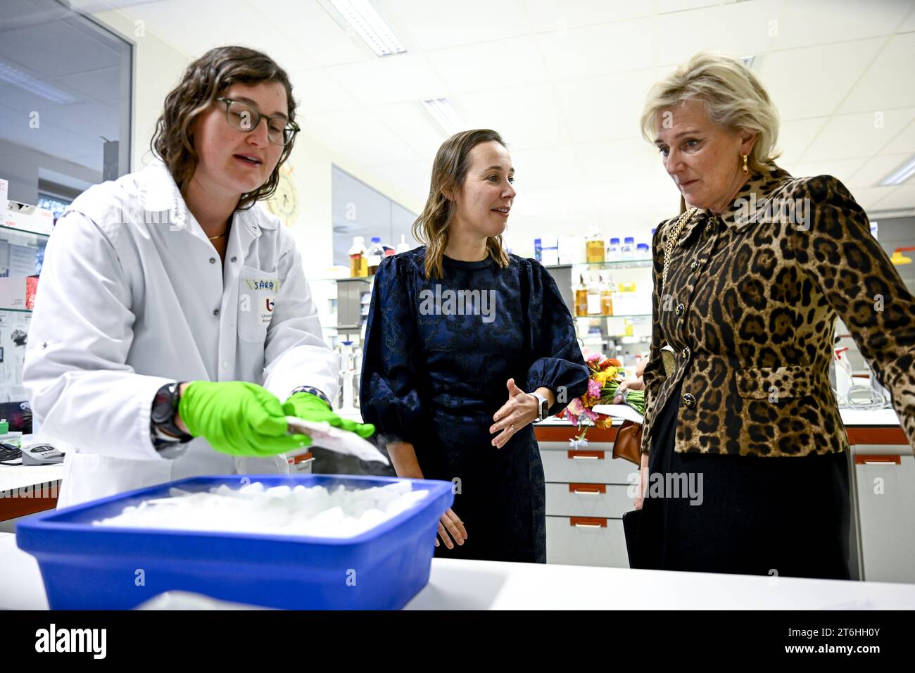 Antwerp, Belgium. 10th Nov, 2023. A researcher, professor Rosa ...