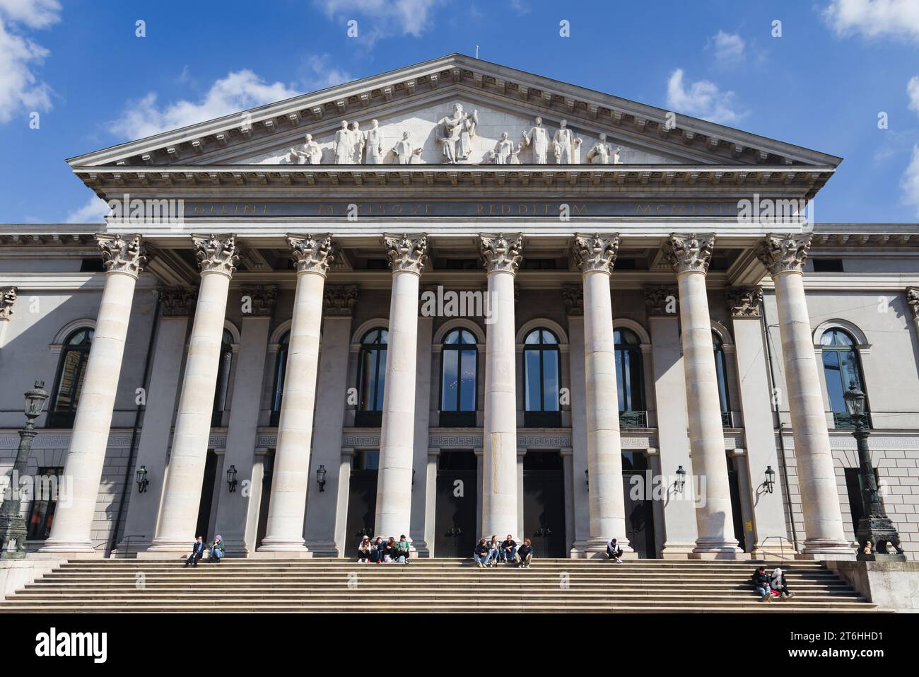 Munich, Germany - April 05, 2023: National Theater on Max-Joseph-Platz ...