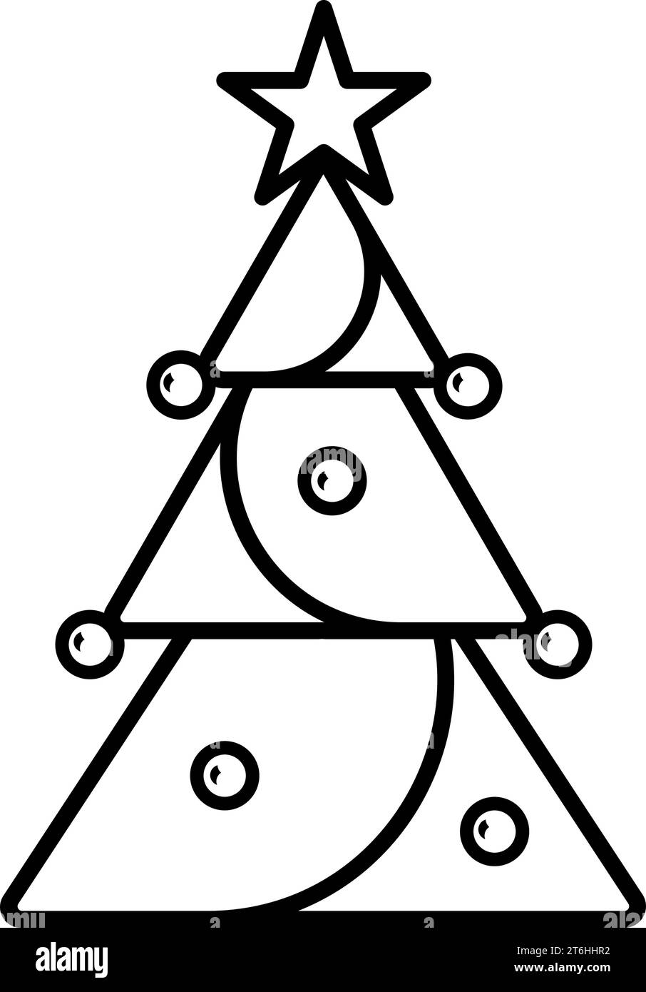 Tree line icon outline Black and White Stock Photos & Images - Alamy