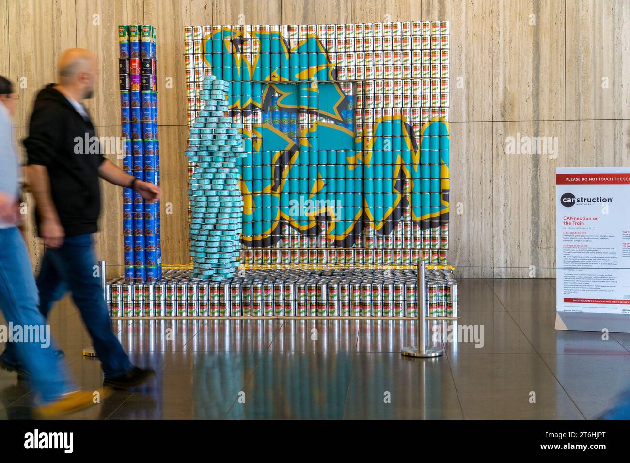 Visitors view CANnection on the Train by Urbahn Architects at the ...