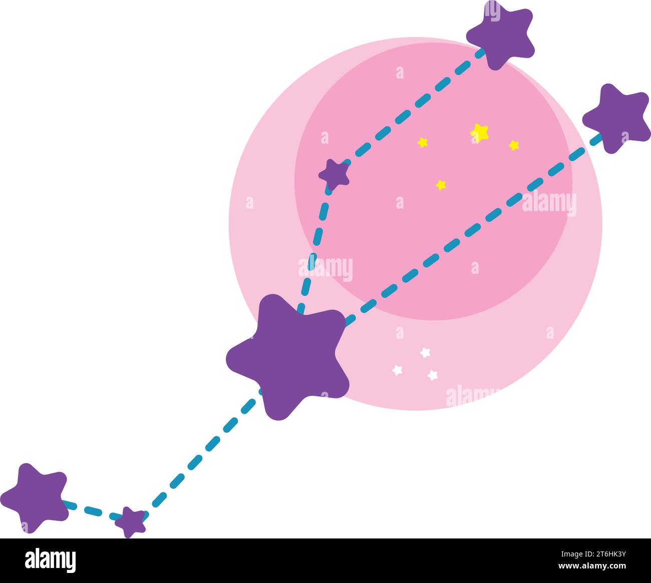 Isolated libra star constellation zodiac symbol Vector Stock Vector ...