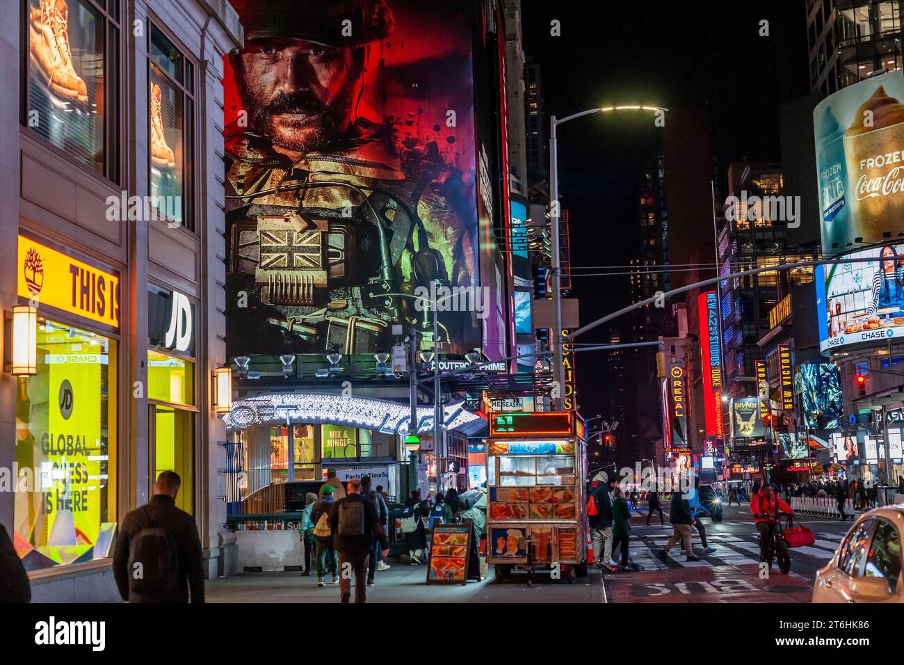 A billboard for the Activision videogame "Call of Duty: Modern Warfare ...
