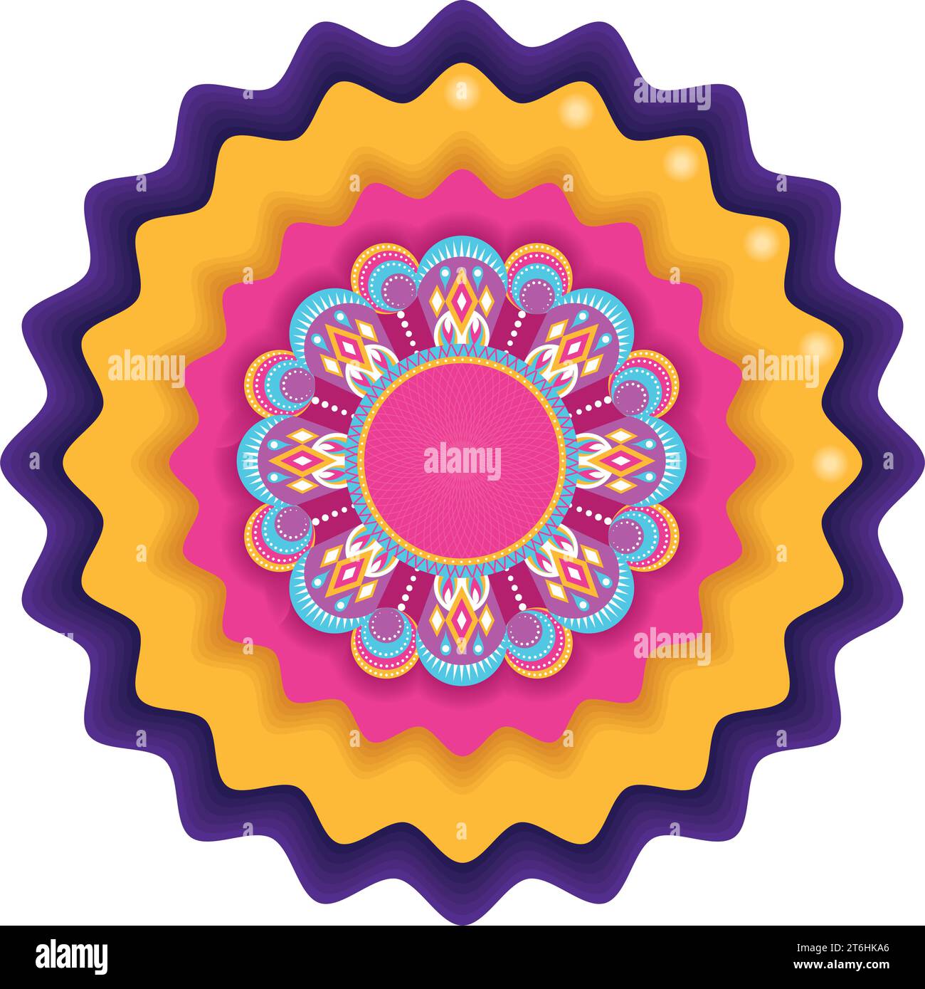 Colored mandala pattern Vector Stock Vector Image & Art - Alamy