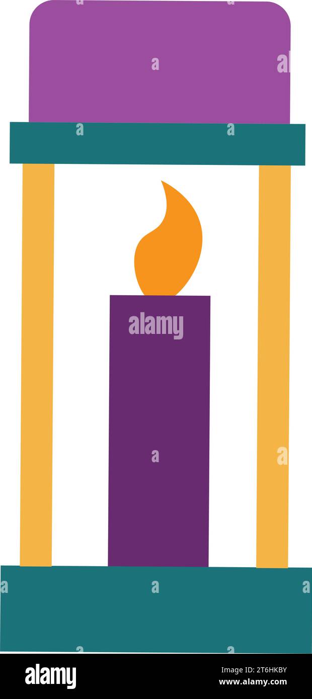 Islamic design candle lamp Stock Vector Images - Alamy