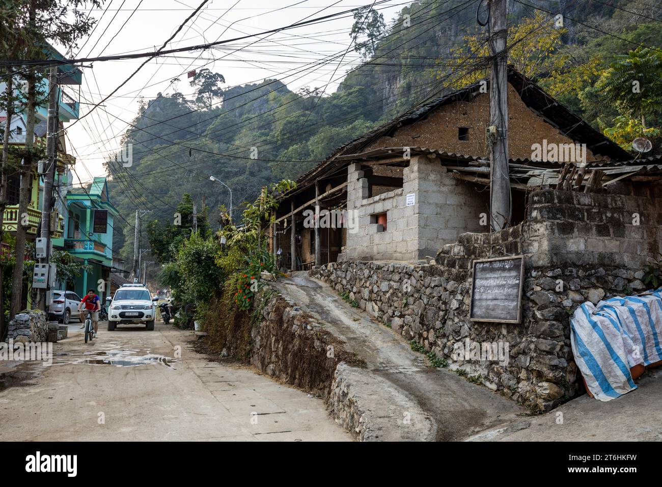 Villages and Farms at the Ha Giang Loop in North Vietnam Stock Photo ...