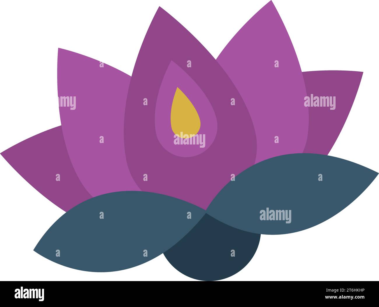 Purple lotus flower Stock Vector Images - Alamy
