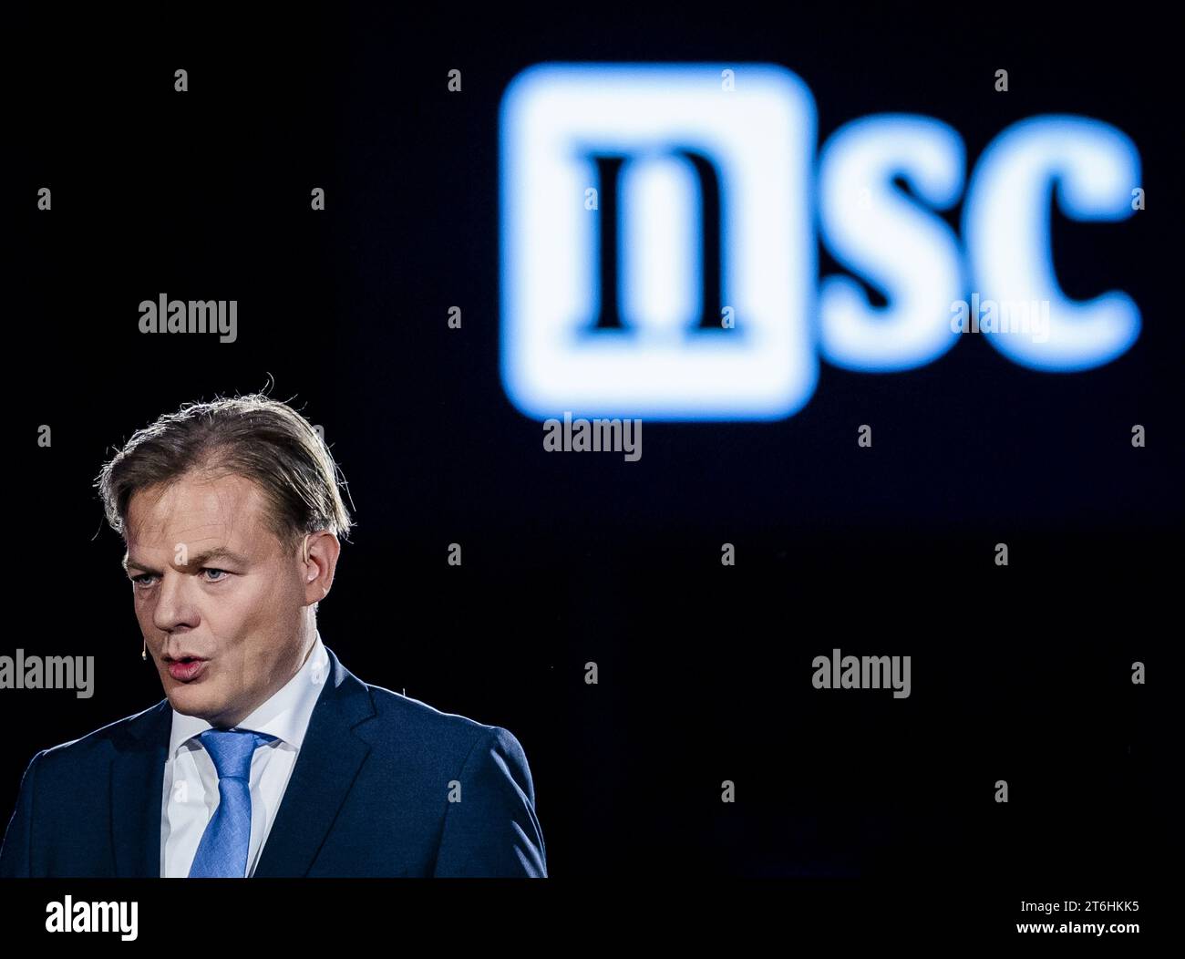 AMERSFOORT - NSC party leader Pieter Omtzigt gives a speech during the ...