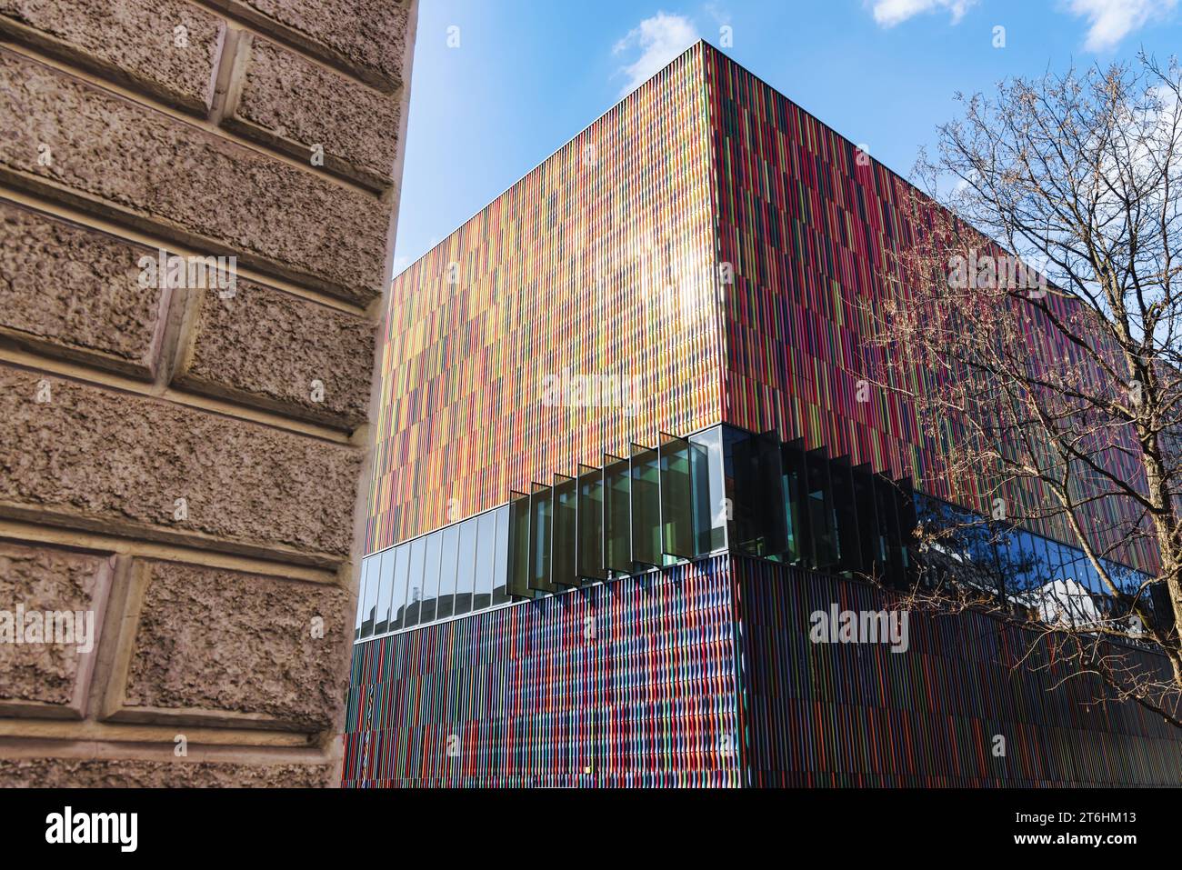 Munich, Germany - April 05, 2023: modern architecture of Museum ...