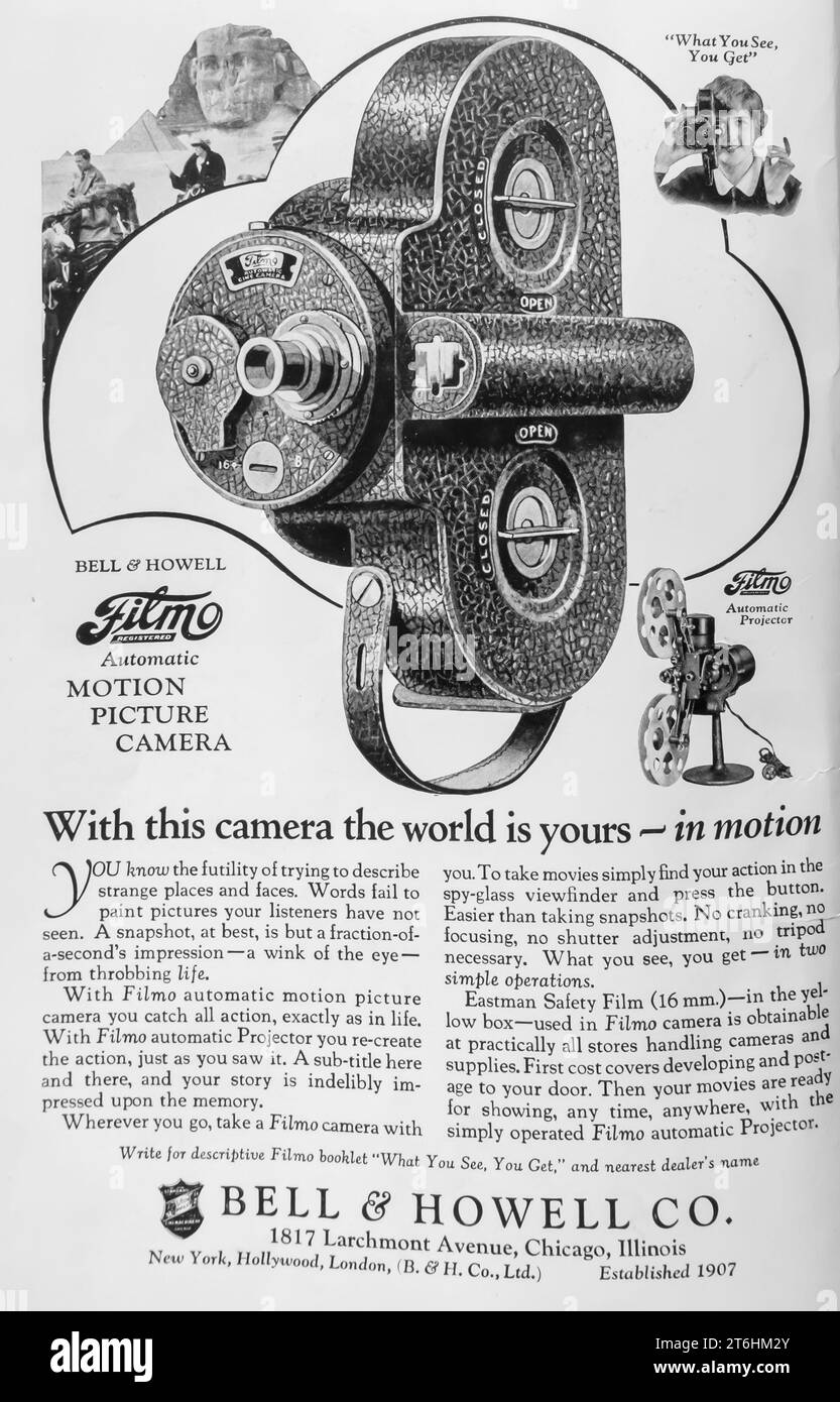 Motion picture magazine Black and White Stock Photos & Images - Alamy