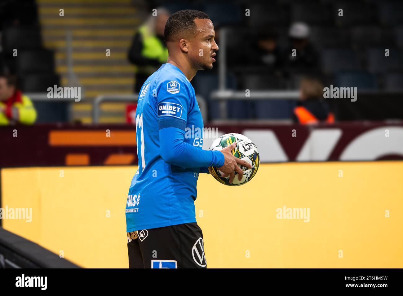 Stockholm, Sweden. 29th, October 2023. Marcus Olsson (21) of Halmstad BK seen during the ...