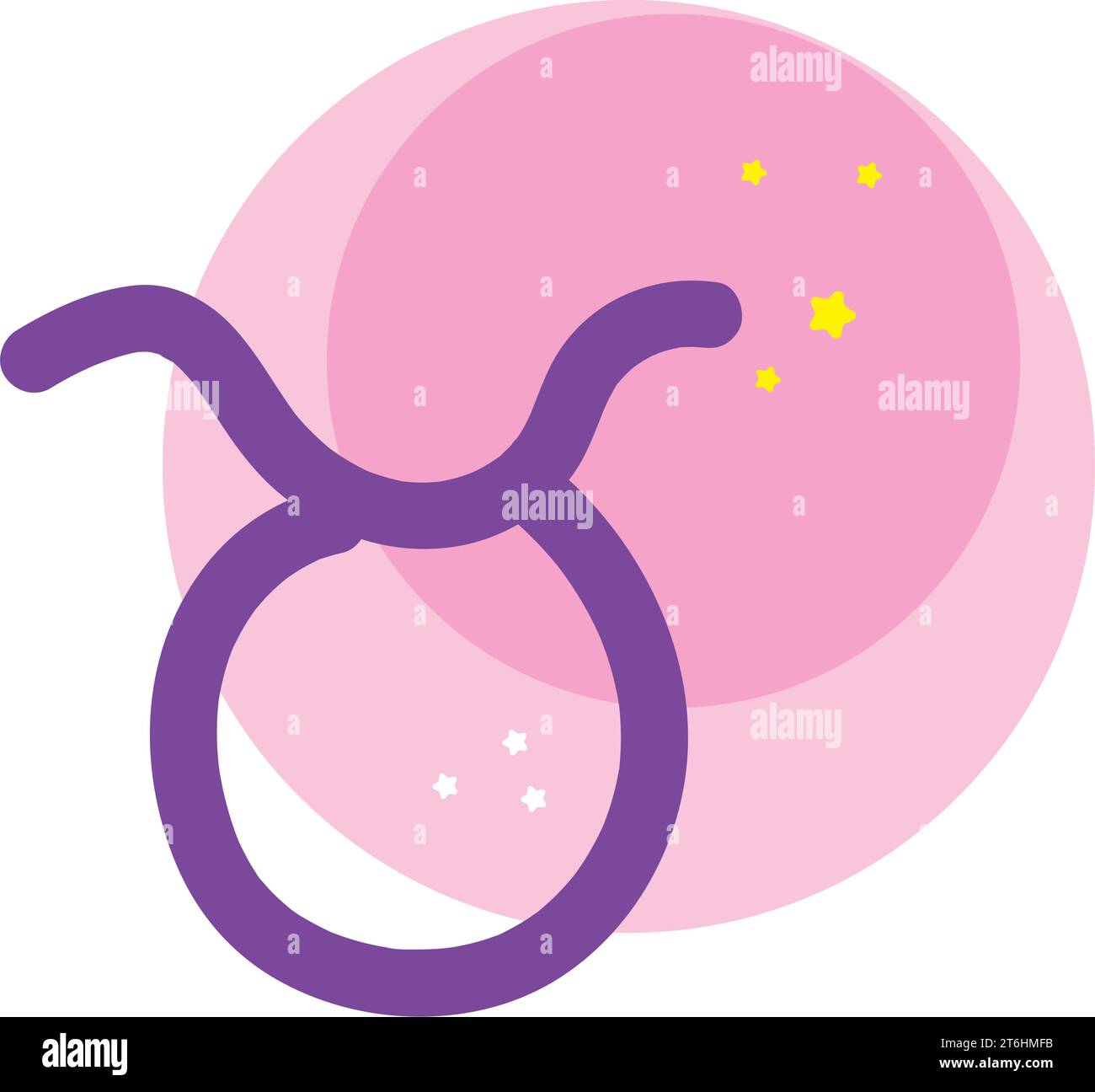 Taurus symbol zodiac sign illustration horoscope hi-res stock ...
