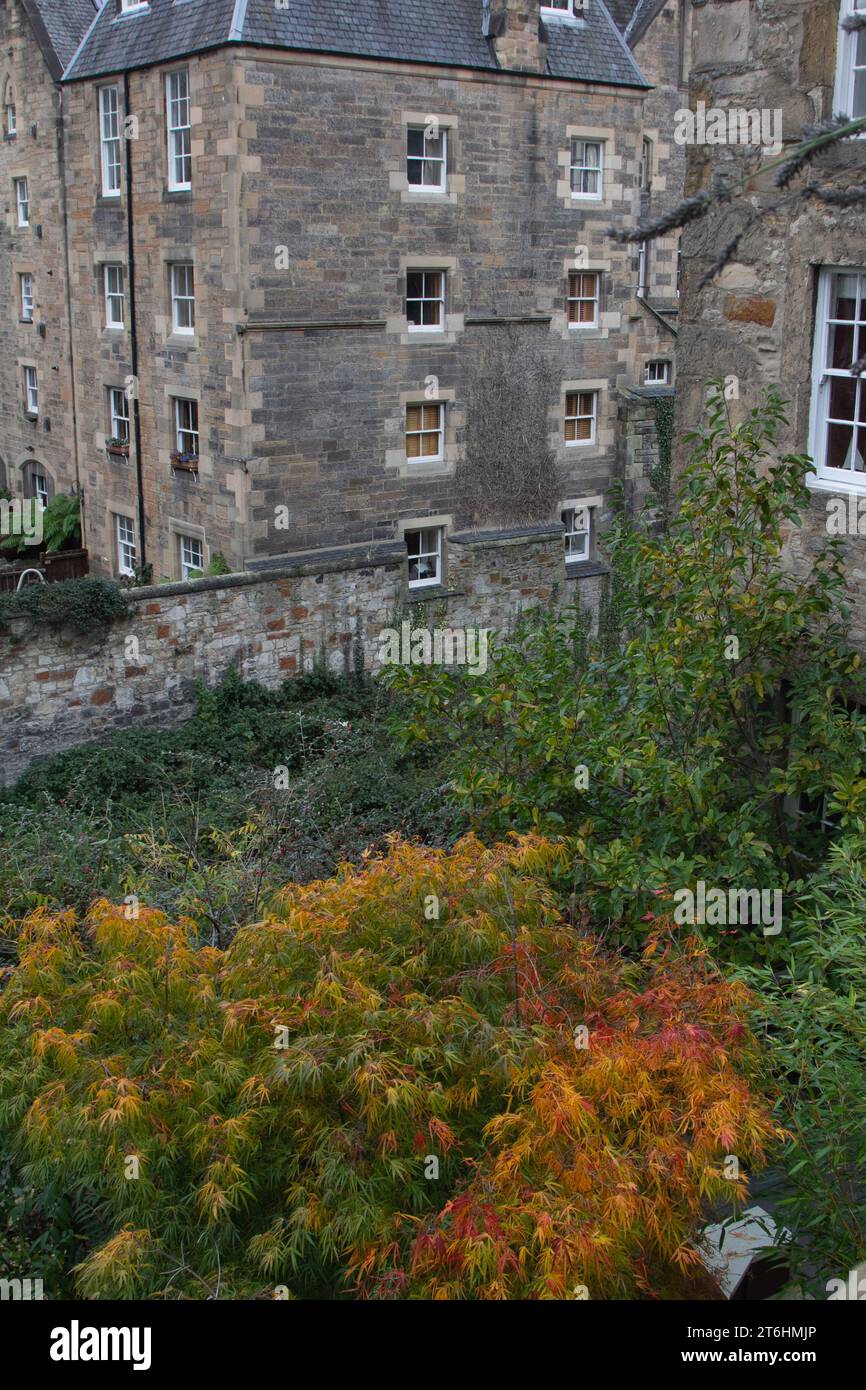 Edinburgh: the grey of a typical Craigleith sandstone tenement is ...