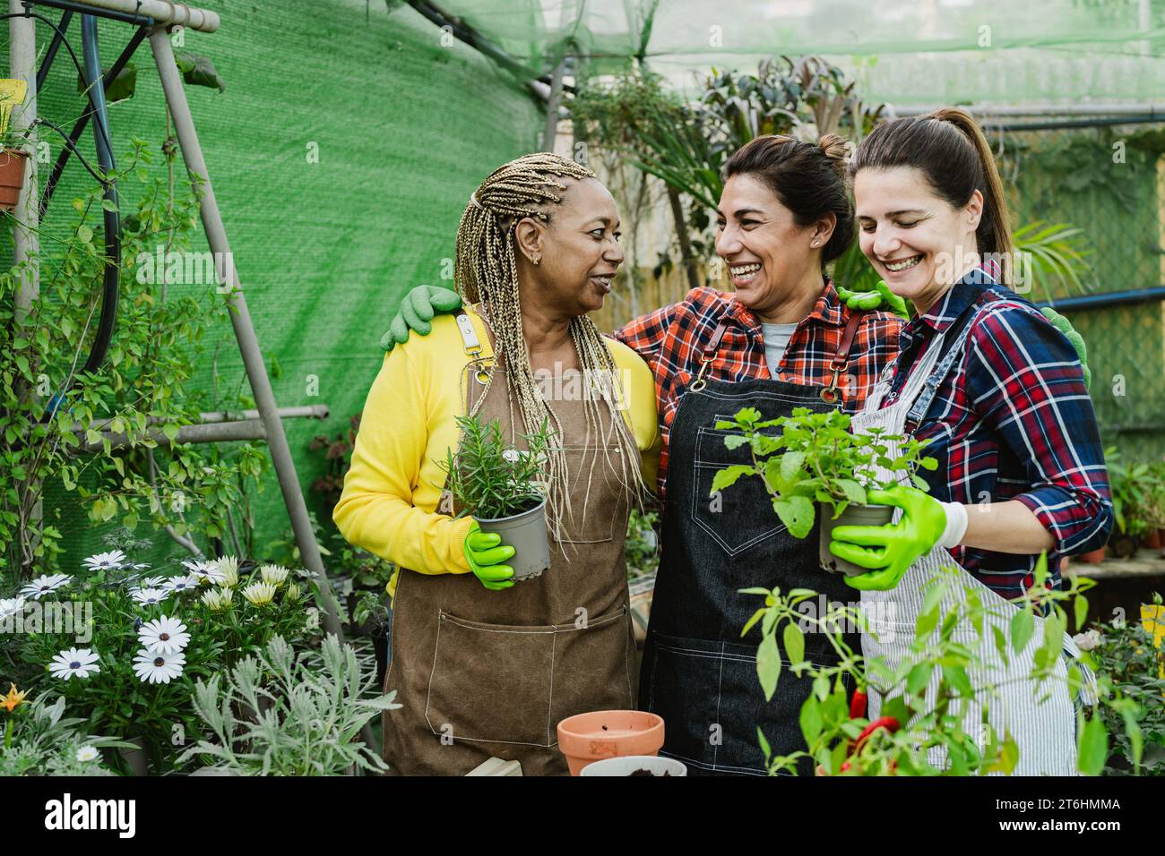 Working In A Flower Garden