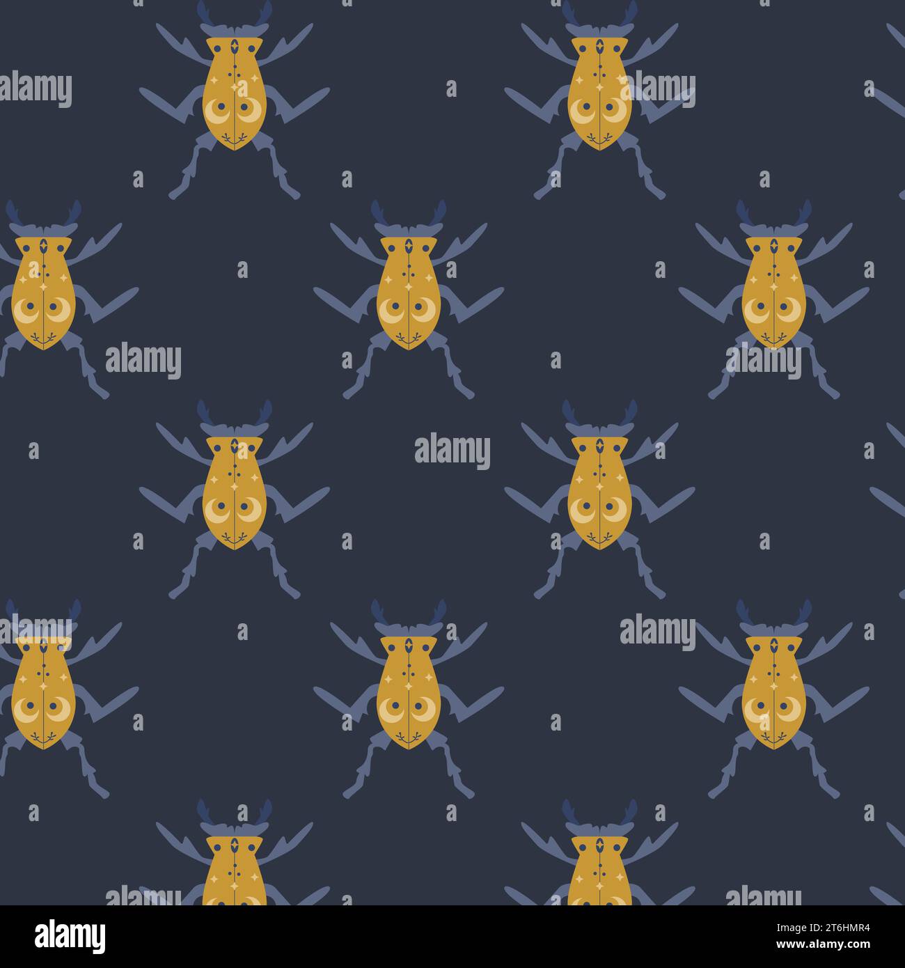 Floral seamless pattern cosmos Stock Vector Images - Alamy