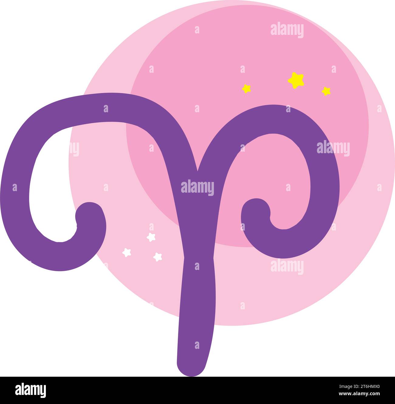Zodiac aries icon colored hi-res stock photography and images - Alamy