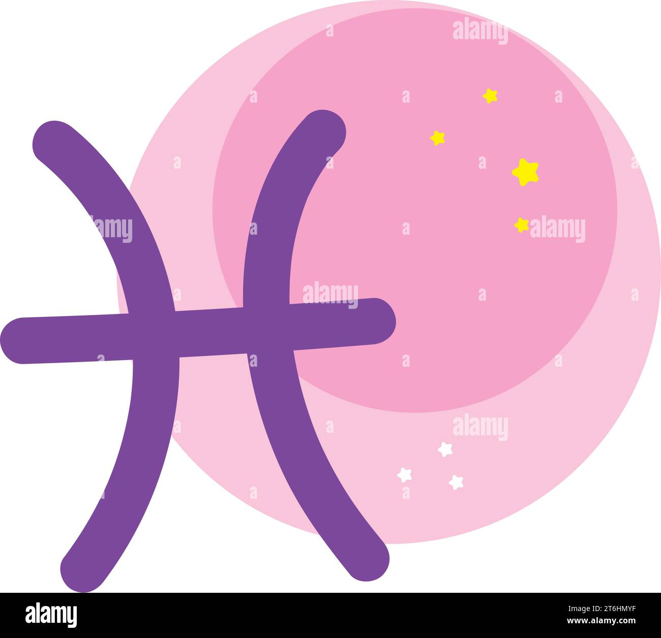 Isolated pisces colored zodiac sign symbol Vector Stock Vector Image & Art - Alamy