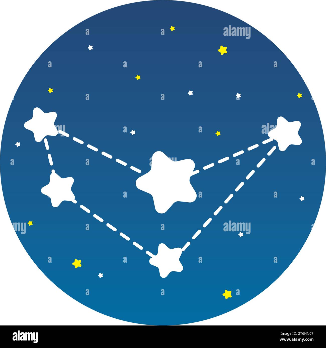 Isolated aries star constellation zodiac symbol Vector Stock Vector ...