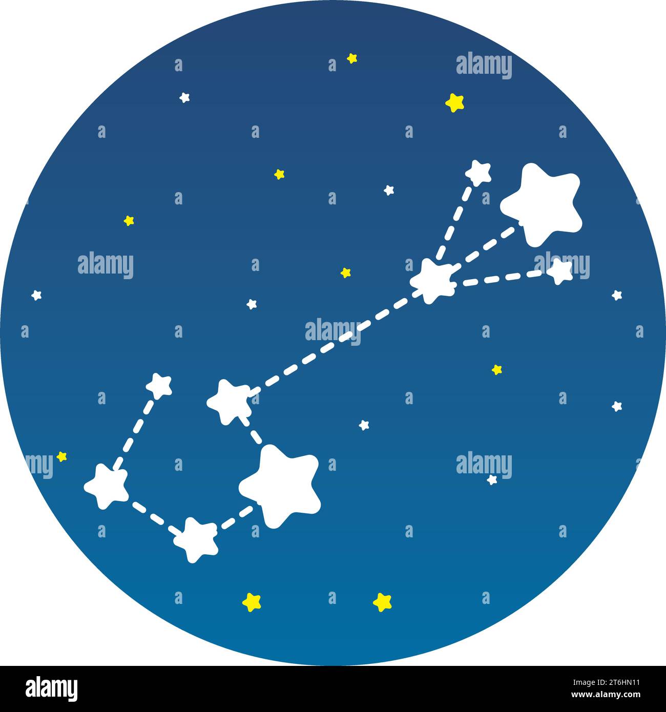 Isolated taurus star constellation zodiac symbol Vector Stock Vector Image & Art - Alamy
