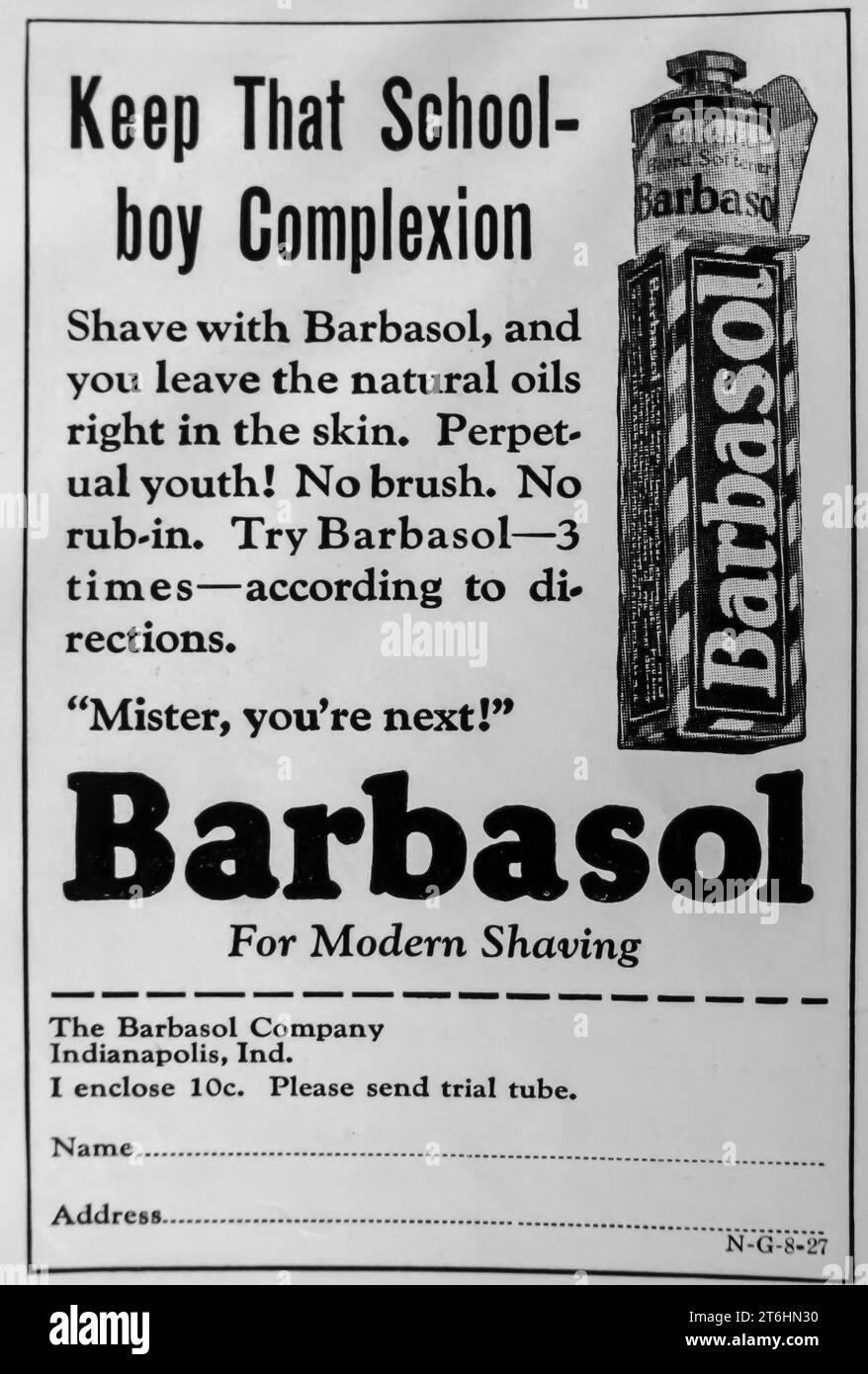 Barbasol shaving hi-res stock photography and images - Alamy