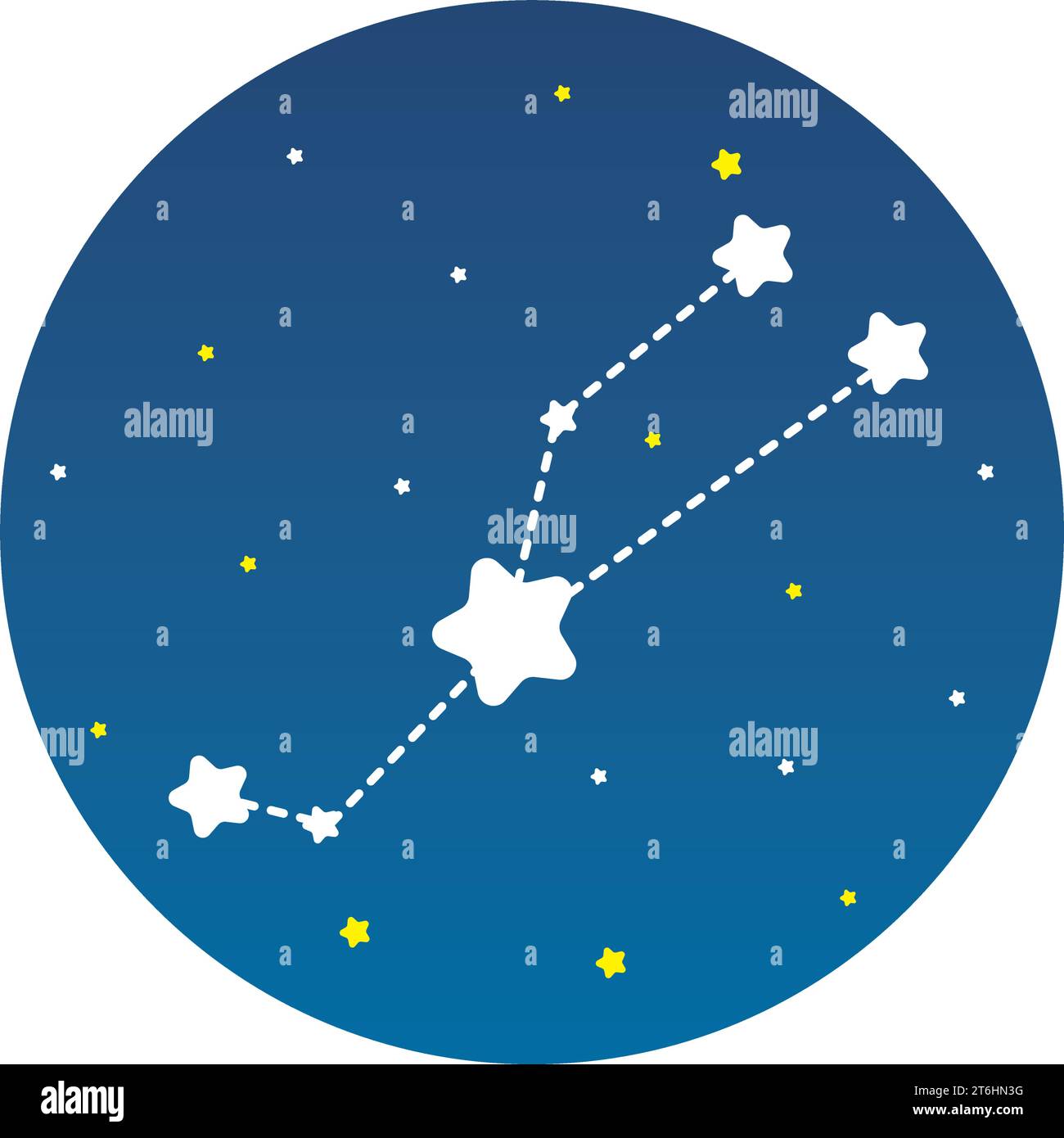 Isolated libra star constellation zodiac symbol Vector Stock Vector ...