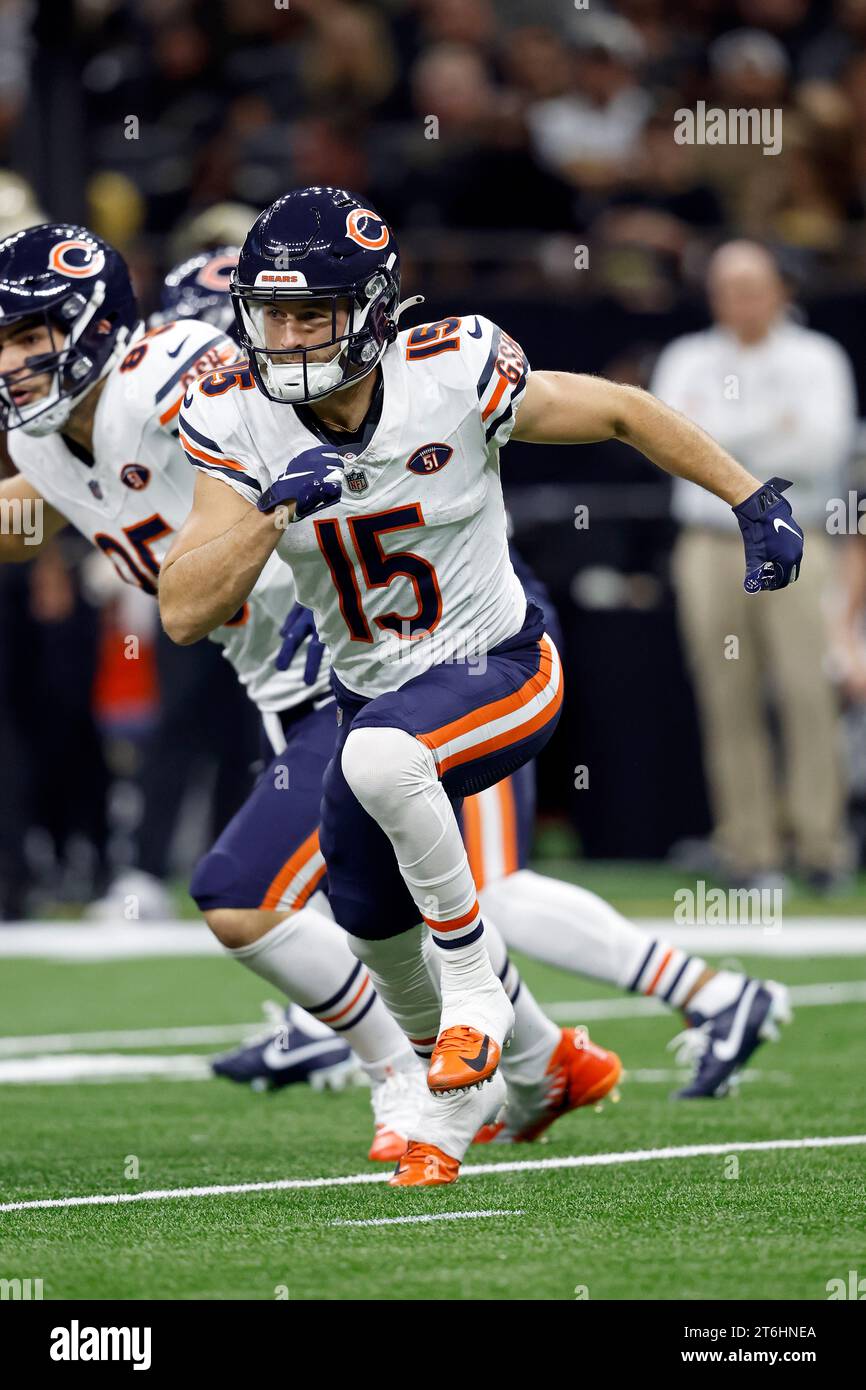Chicago Bears wide receiver Trent Taylor (15) during an NFL football ...