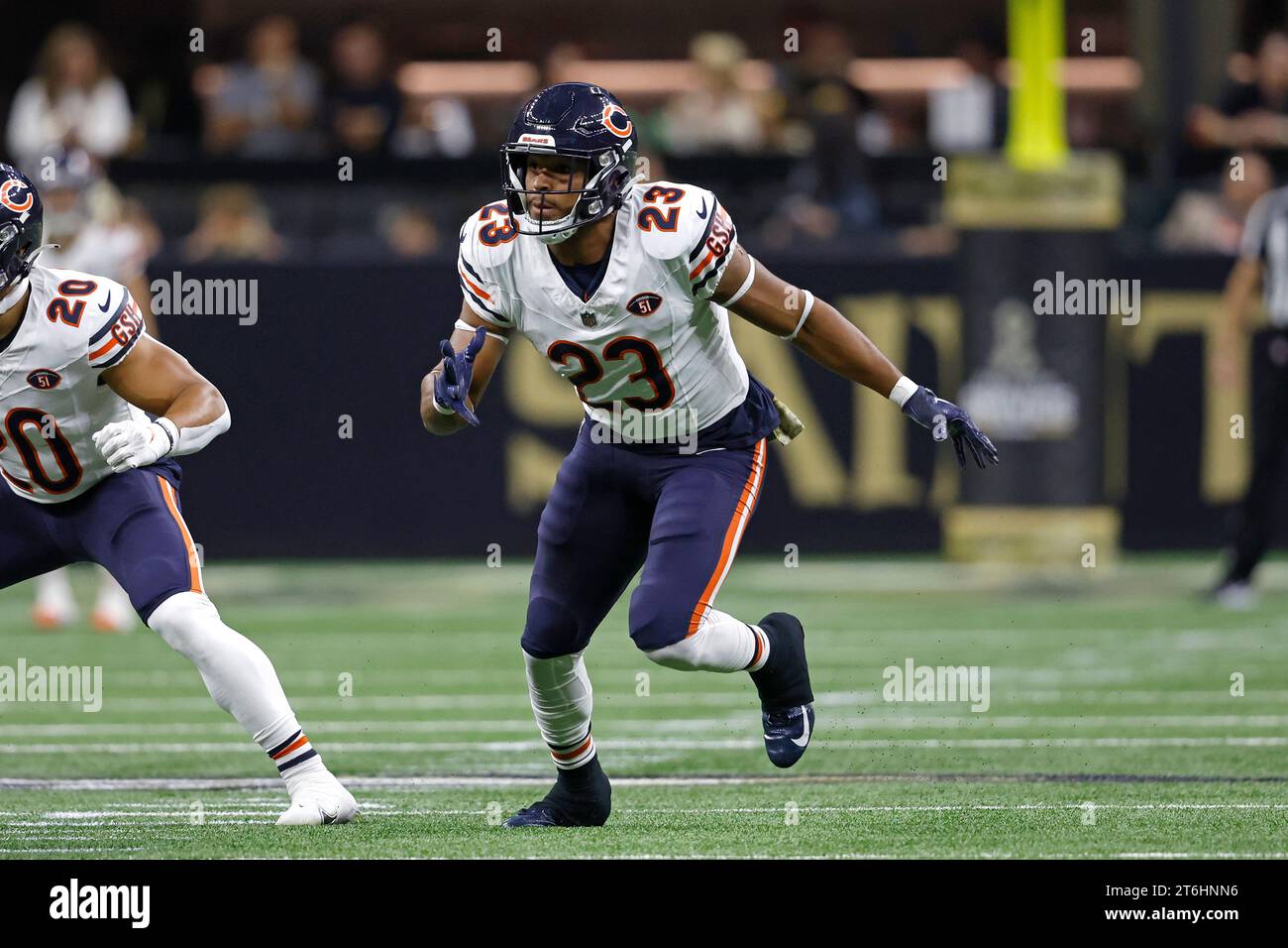 Chicago Bears running back Roschon Johnson (23) during an NFL football ...