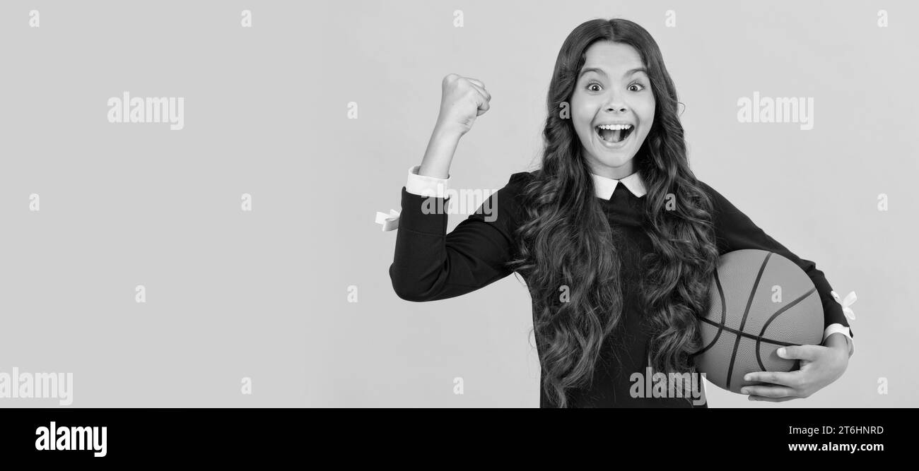 winning the game. sport and hobby. summer activity. teen girl with ...