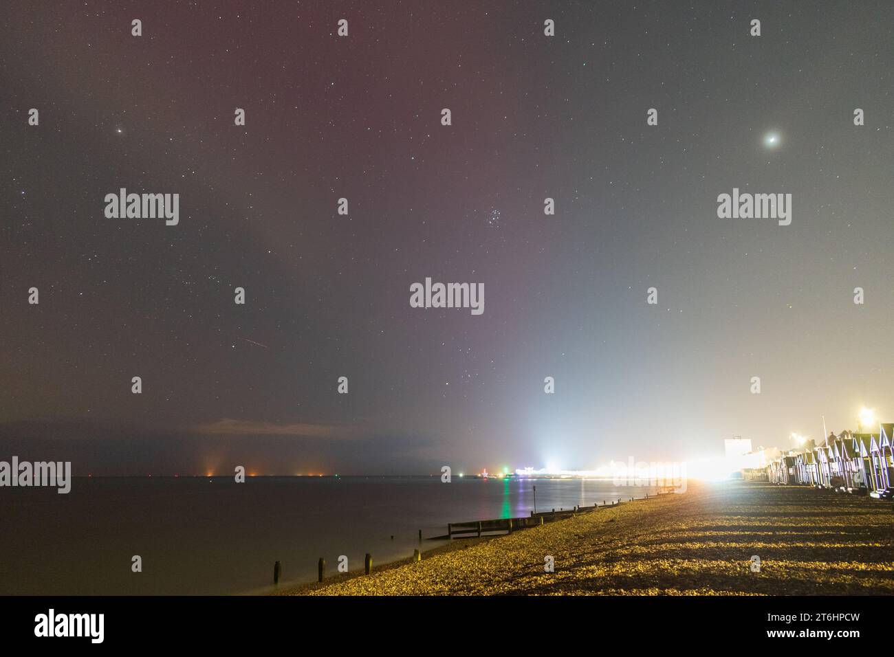 A rare sighting of a sub auroral ion drift/proton arc (STEVE) is seen ...