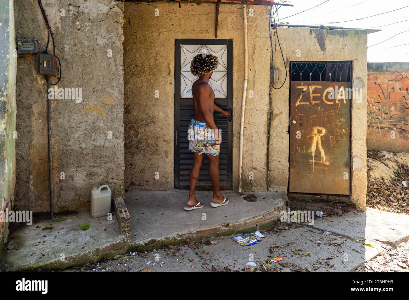 Brazil, Rio de Janeiro, the favela Salgueiro Stock Photo - Alamy